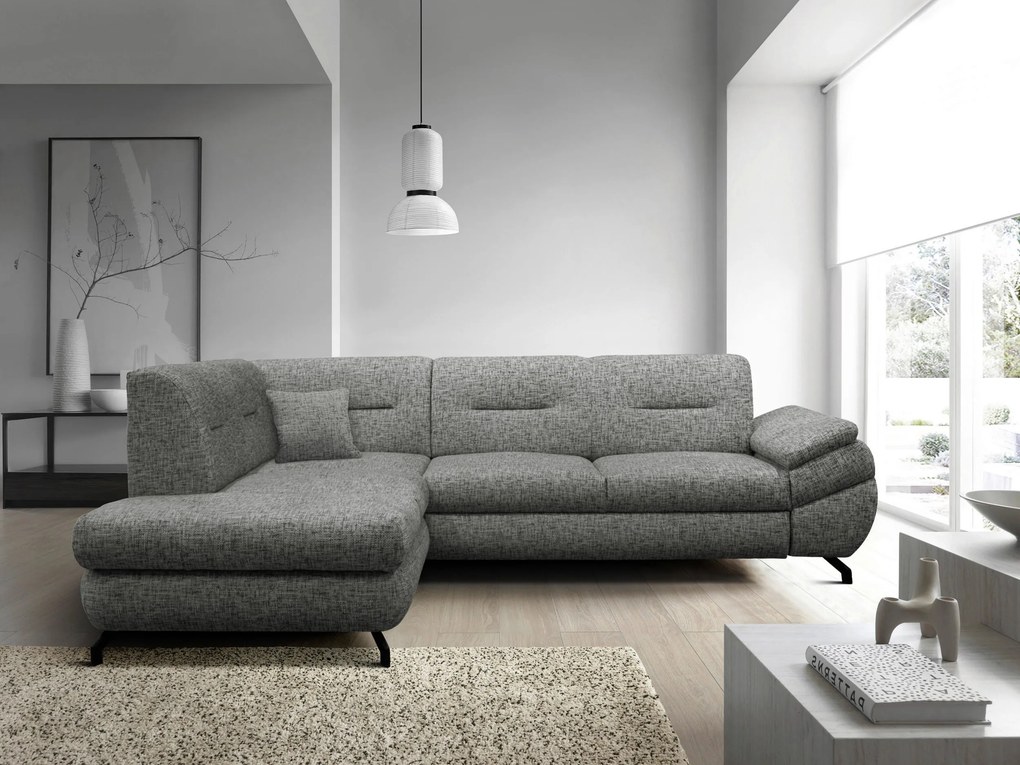 XXXLutz ROHOVÁ SEDAČKA, textil, šedá MID.YOU - Sedací soupravy - 001574006907