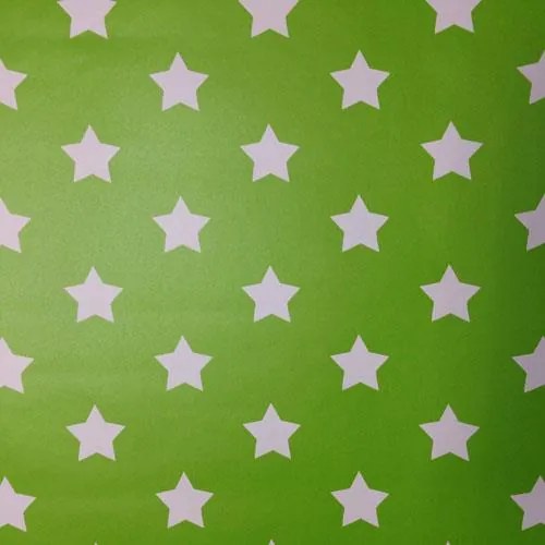 Samolepící tapety hvězdičky zelený podklad 45 cm x 15 m