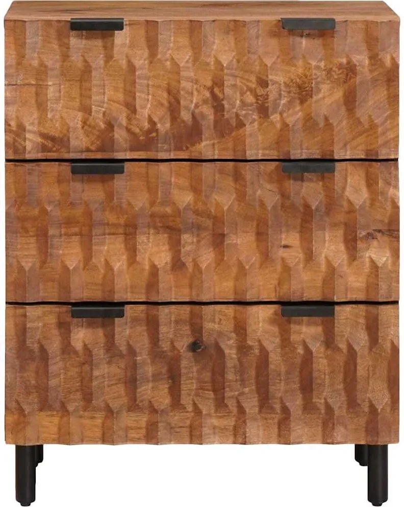 Servírovací skříň 2 ks 60 x 33 x 75 cm Masivní mangové dřevo 3310034