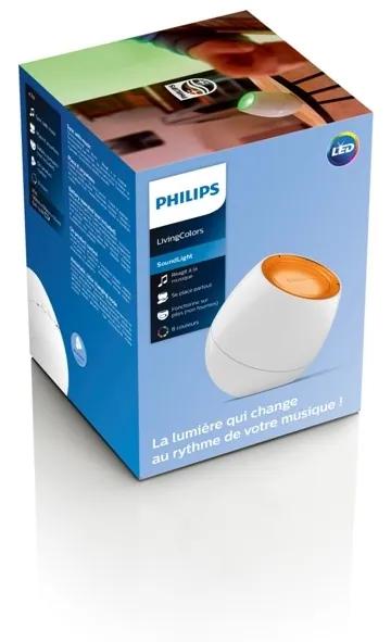 LED stolní přenosná lampička Philips LivingColors Soundlight 70103/31/P0 bílá