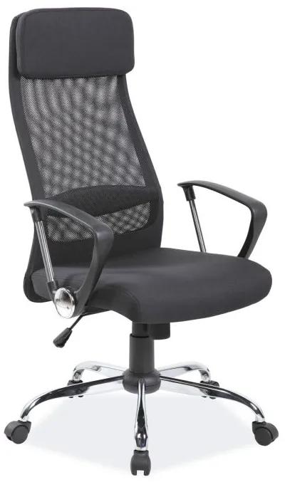 MAXIVA Kancelářská židle - Q-345, čalouněná Čalounění: černá