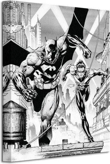 Obraz na plátně DC Comics (Batman and Nightwingom) 30x40cm WDC92598