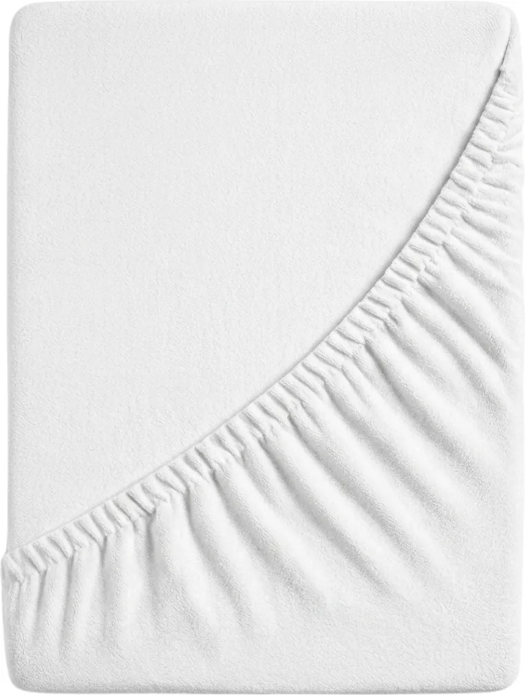 Froté prostěradlo BASIC bílé 90 x 200 cm