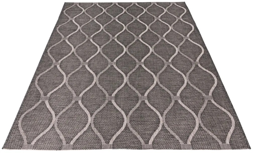 Obsession, Kusový koberec Nordic 871 grey – na ven i na doma, 80x150, šedá, chodba / předsíň