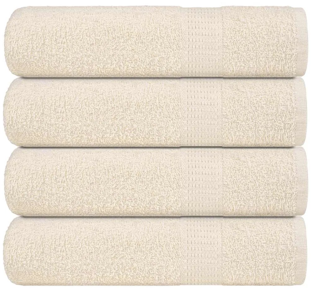 Ručníky FROGN 4 ks krémové 100x150 cm 360 g/m² 137005