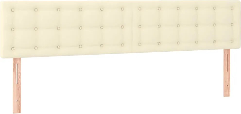 Box spring postel s matrací krémová 160x200 cm umělá kůže 3141133