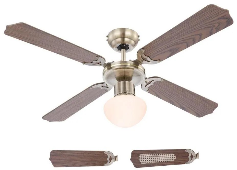 Globo 03804 - Stropní ventilátor CHAMPION 1xE27/60W/230V 03804
