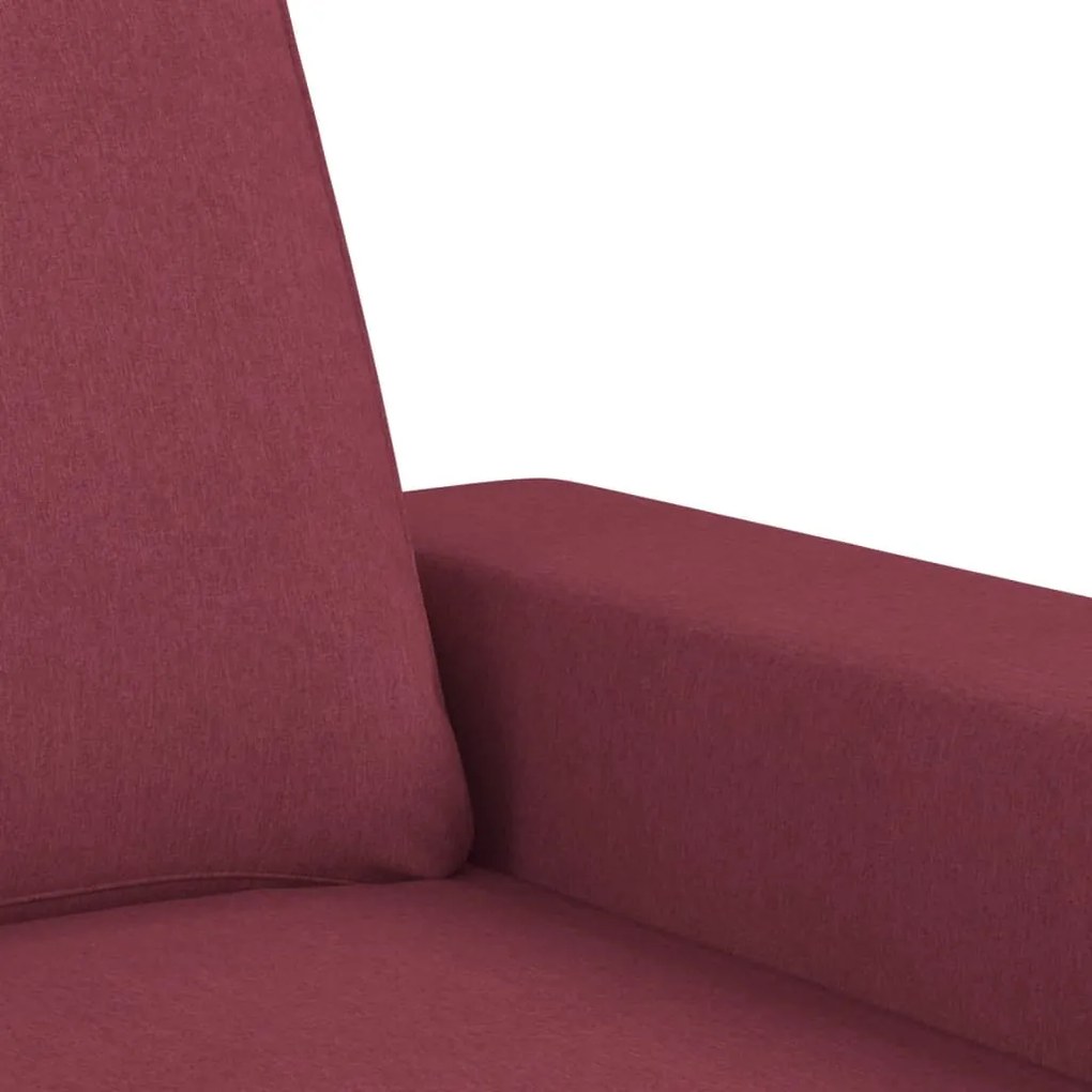 3dílná sedací souprava vínová textil 3201912