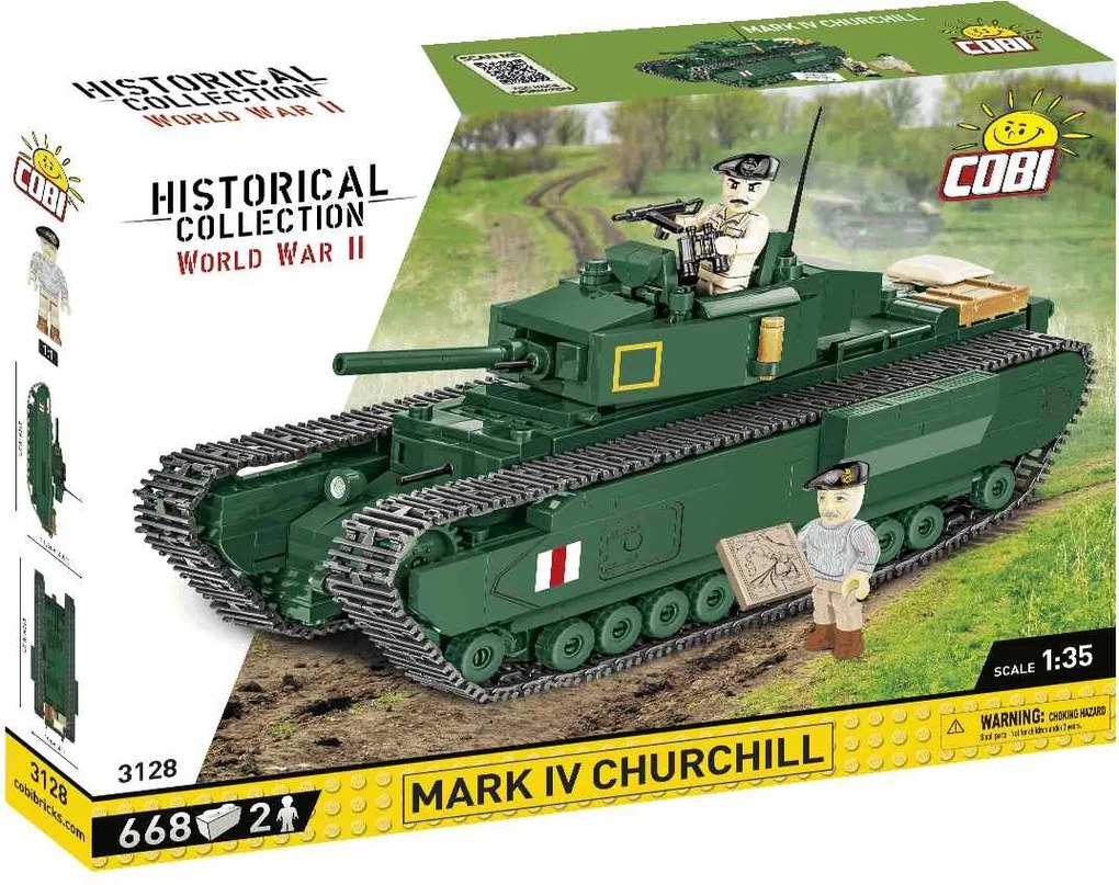 Cobi 3128 britský tank mark iv churchill 1:35