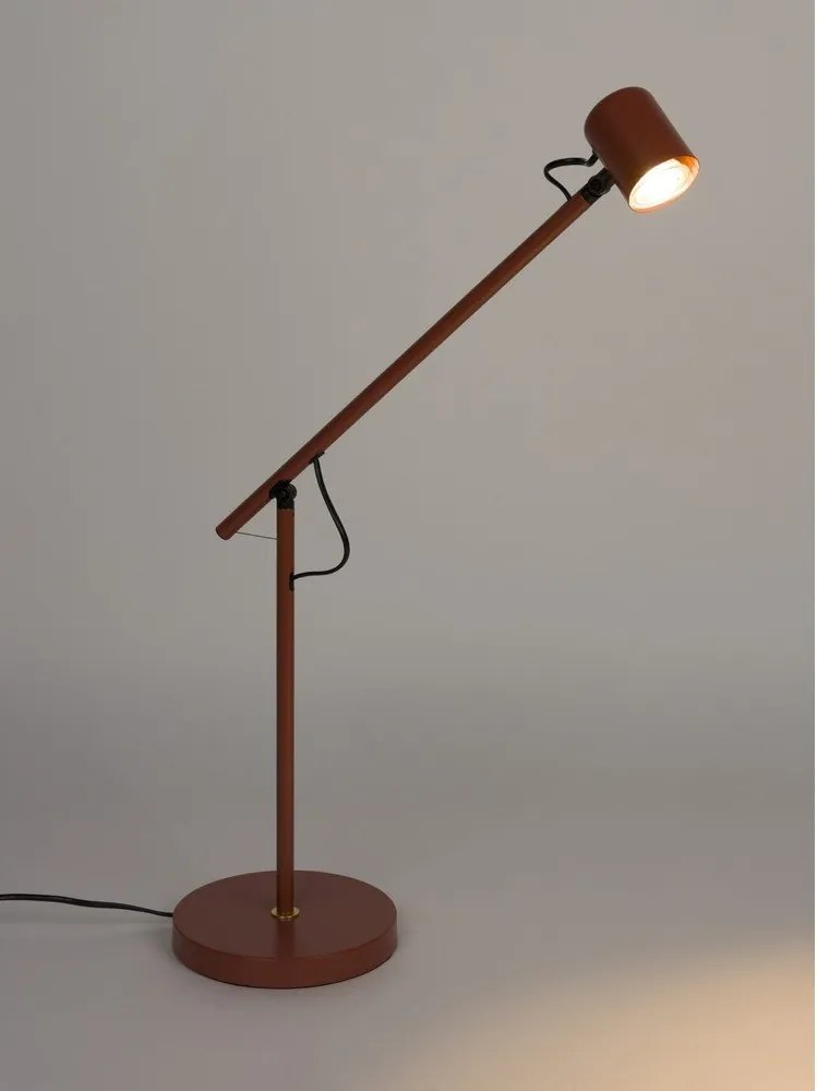 Červená kovová stolní lampa (výška 45,5 cm) Aero – White Label