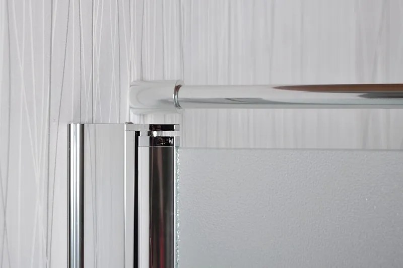 ARTTEC Sprchový kout rohový jednokřídlý MOON A 18 grape sklo 80 - 85 x 76,5 - 78 x 195 cm
