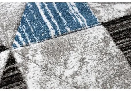 koberec ALTER Nano trojúhelníky modrý velikost 120x170 cm | krásné koberce cz