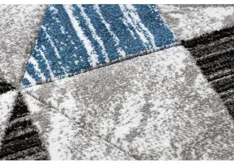 koberec ALTER Nano trojúhelníky modrý velikost 280x370 cm | krásné koberce cz