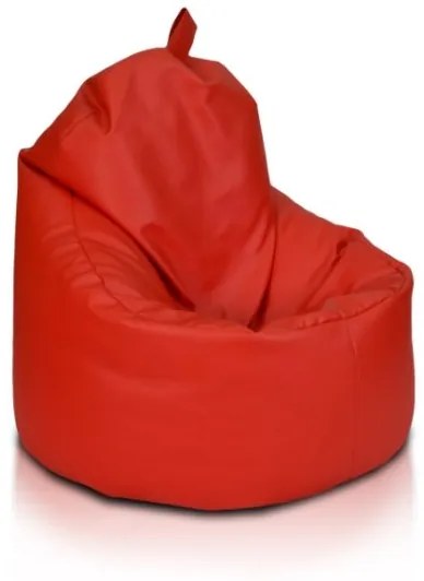 Sedací vak Yoko ekokůže / polyester TiaHome - Tmavo modrá