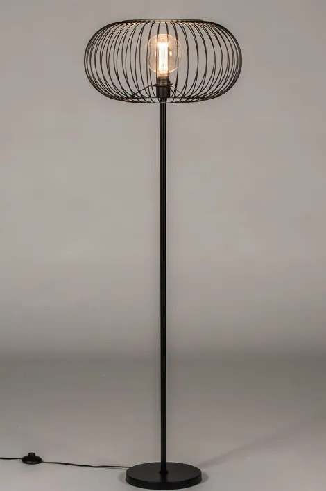 Stojací designová lampa Mayor Nero Classico