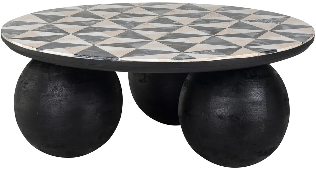 OnaDnes -20% Mramorový konferenční stolek Richmond Rostelli 96 cm