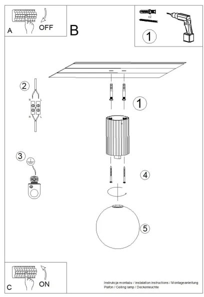 Sollux SL.1723 - Koupelnové stropní svítidlo HALO 1xG9/8W/230V IP44 zelená