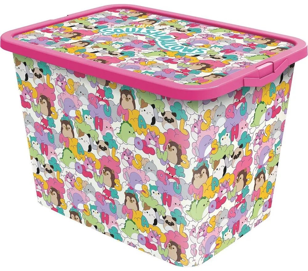 Plastový dětský úložný box 40x29x27 cm Stor – SQUISHMALLOWS Biano.cz