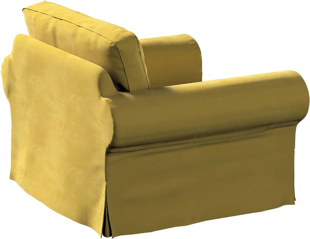 Potah na křeslo IKEA Ektorp barva zelená látka lesklé, sametová
