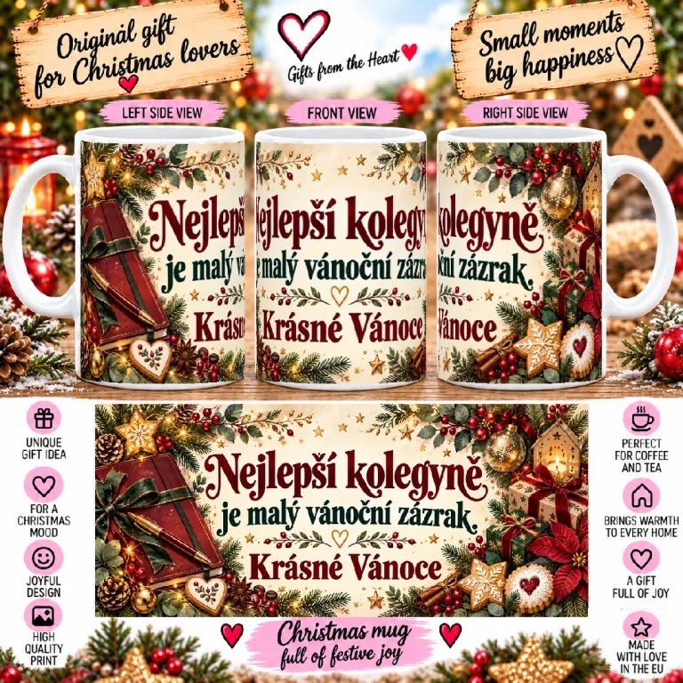 Vánoční hrnek pro kolegyni – 300 ml