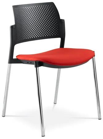 LD seating Konferenční židle DREAM+ 100BL bez područek Barva kostry chromová kostra GALERIE - Čalounění LD seating LÁTKY 1 / DINO, ERA, ONE 2021 191310