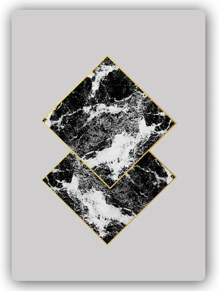 CARO Kovový obraz - Abstraction 14 40x60 cm