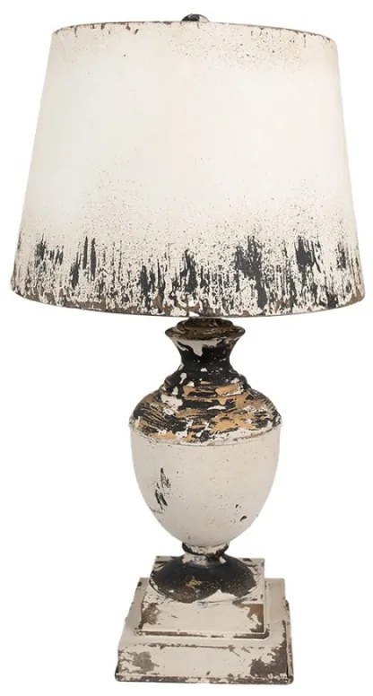 Bílo-černá stolní lampa Garritt – 32x60 cm