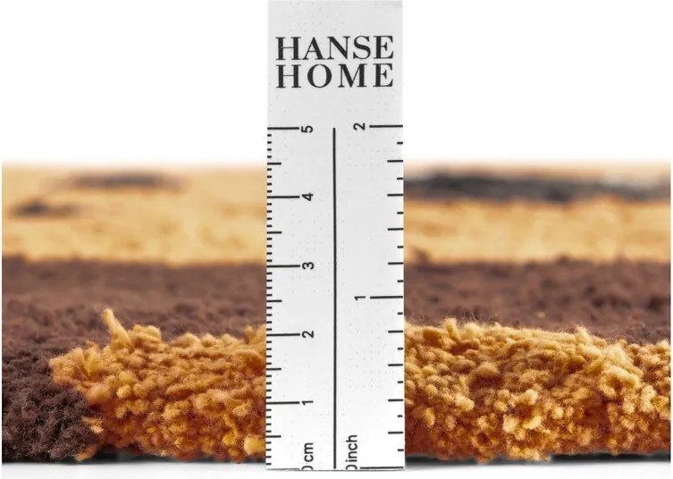 Oranžový/hnědý pratelný/ručně tkaný bavlněný dětský koberec 112x120 cm Snuggle Lea – Hanse Home