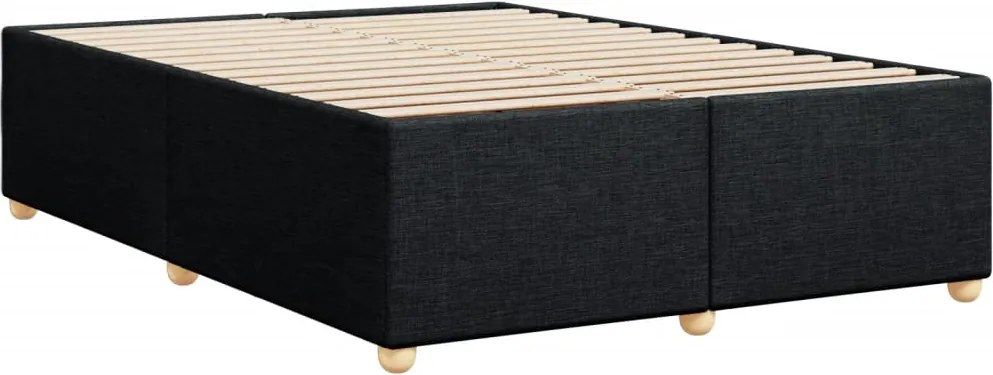 Rám postele bez matrace černý 160 x 200 cm textil 3284745