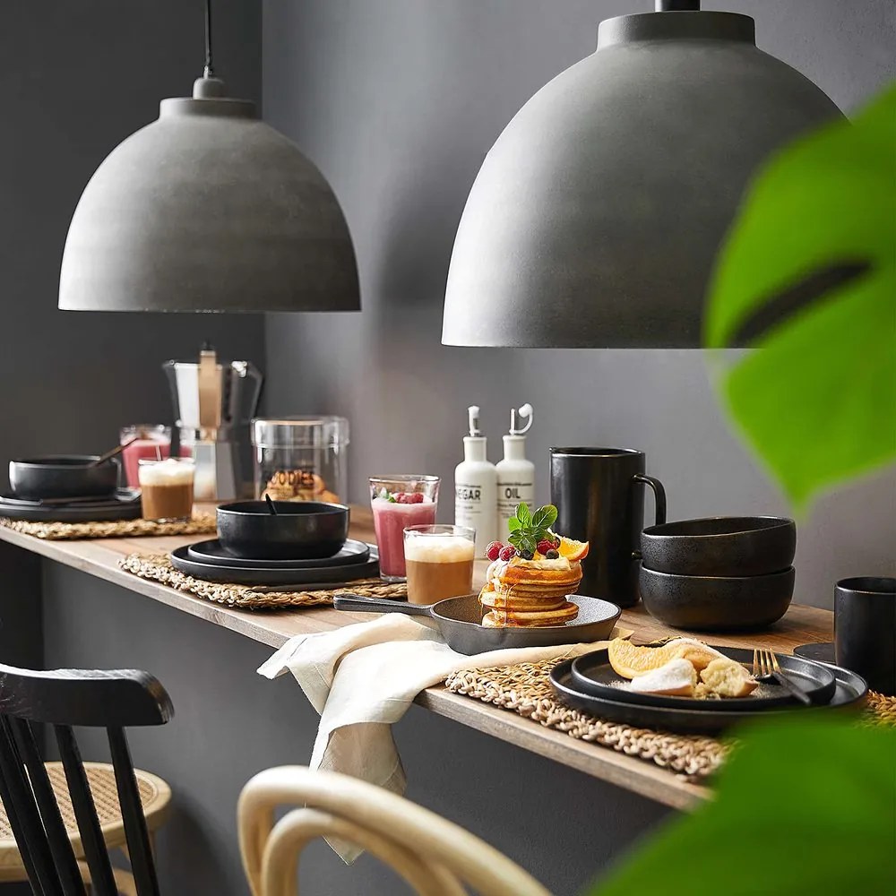 CASA NOVA Snídaňový talíř 22,5 cm - černá