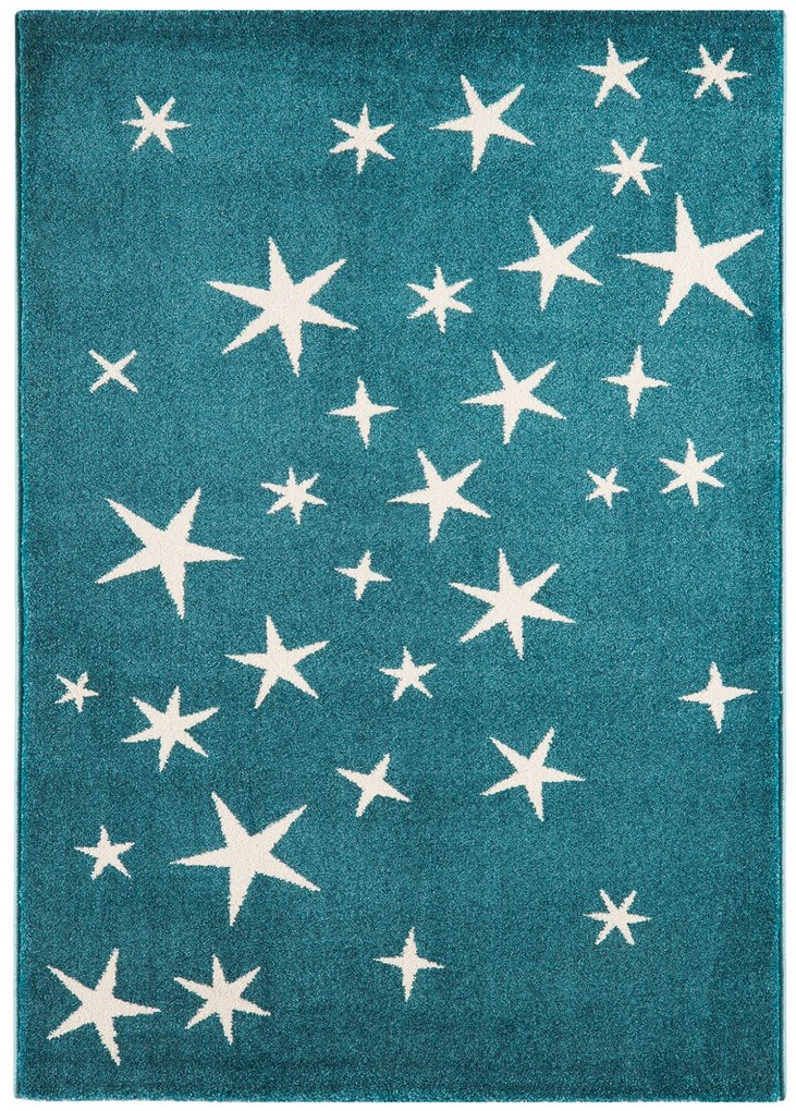 Bighome - Koberec PLAY 100 x150cm All Stars Blue