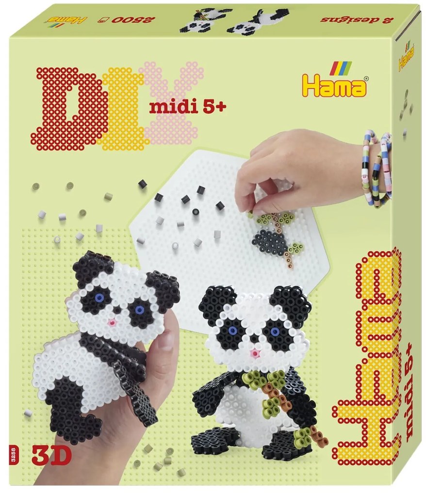 Hama Midi - Dárková sada - 3D Panda