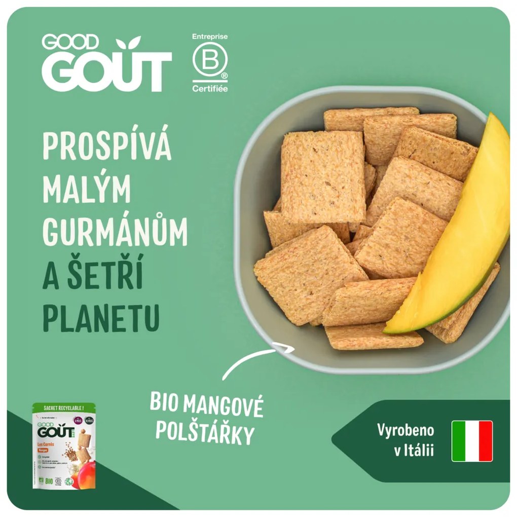 Good Gout BIO Mangové polštářky (50 g)