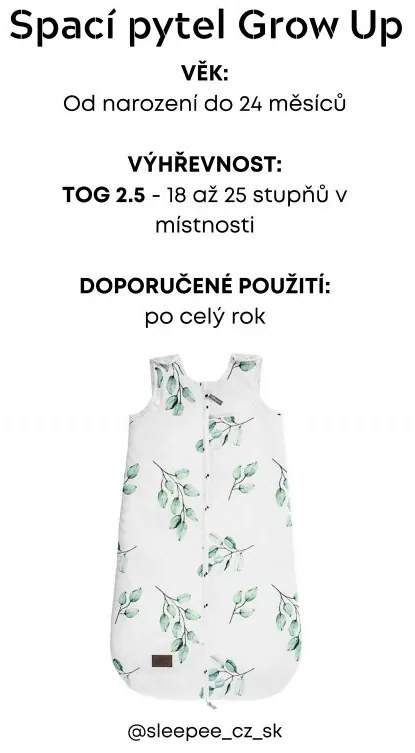 Spací pytel Sleepee Grow Up Bloom