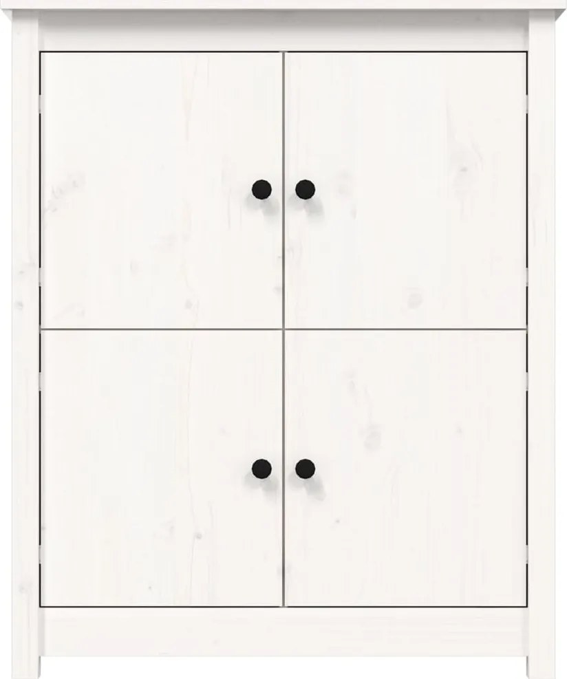 vidaXL Příborník 83 x 41,5 x 100 cm masivní borové dřevo [821508] Barva: Bílá