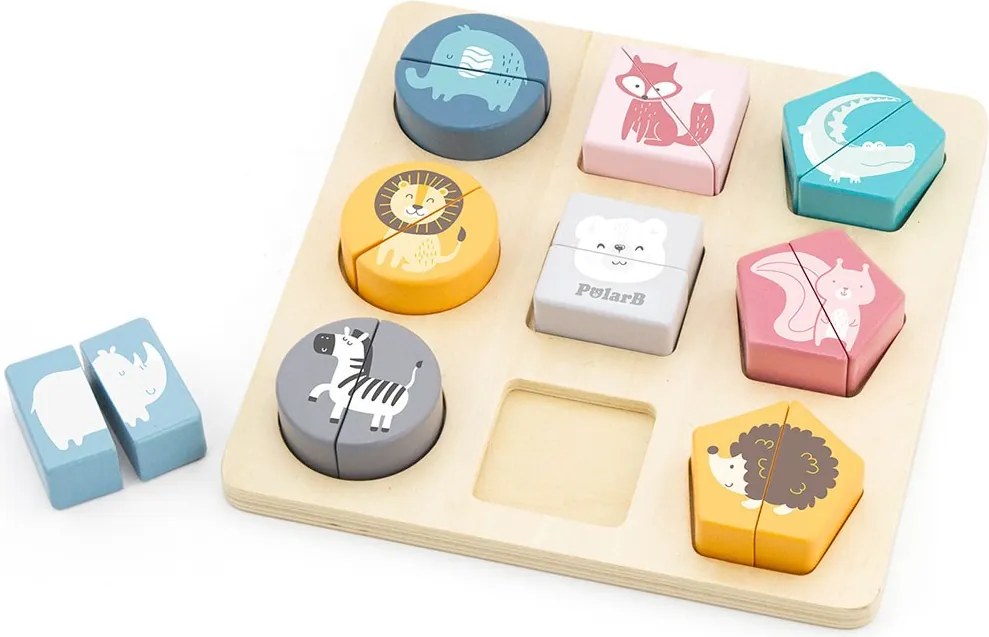 Dřevěná Vkládací puzzle Viga Zoo