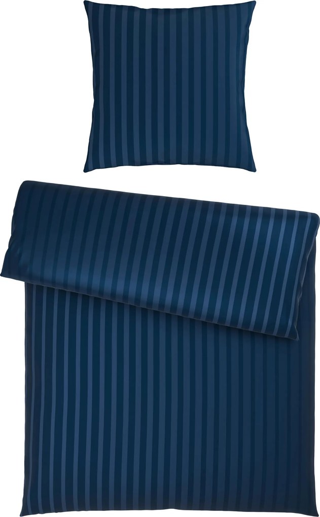 XXXLutz POVLEČENÍ satén tmavě modrá 135/200 cm Dieter Knoll - Online Only povlečení - 008105035303