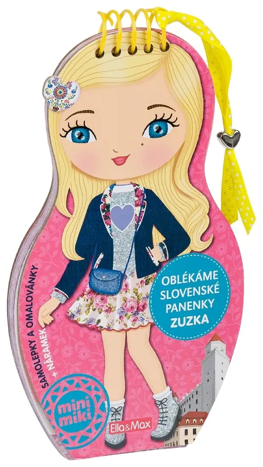 Oblékáme slovenské panenky ZUZKA – Omalovánky | BIANO