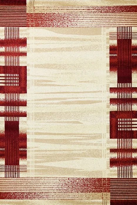 Vopi | Kusový koberec Metal Cream/Red 670B - 80 x 150 cm