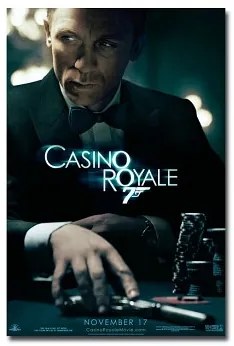 Plakát James Bond Agent 007, Daniel Craig, Casino Royale