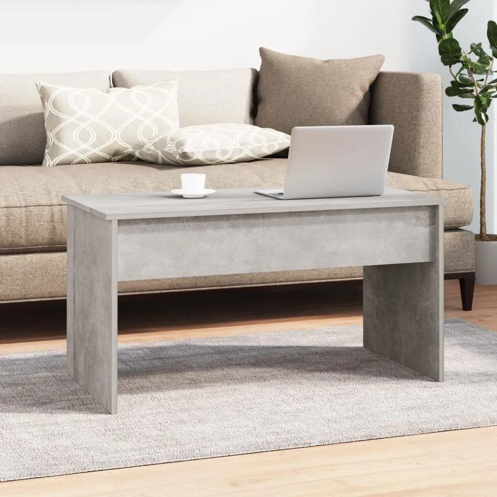 Konferenční stolek betonově šedý 102 x 50,5 x 52,5 cm kompozit - Default Title