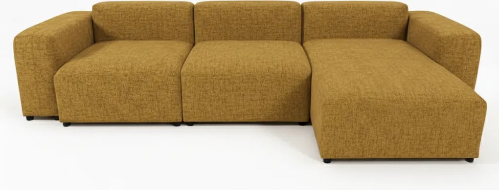 Rohová modulární sedací souprava do L MODINI, 330 cm Barva látky Moly: Černá (Moly 99)