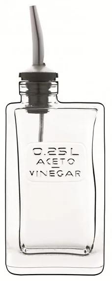 Luigi Bormioli Skleněná láhev na ocet OPTIMA 250 ml