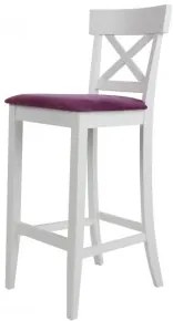 Bradop Židle barová čalouněná INA buková Z190 H - HNĚDÁ 055 - TRINITY-055