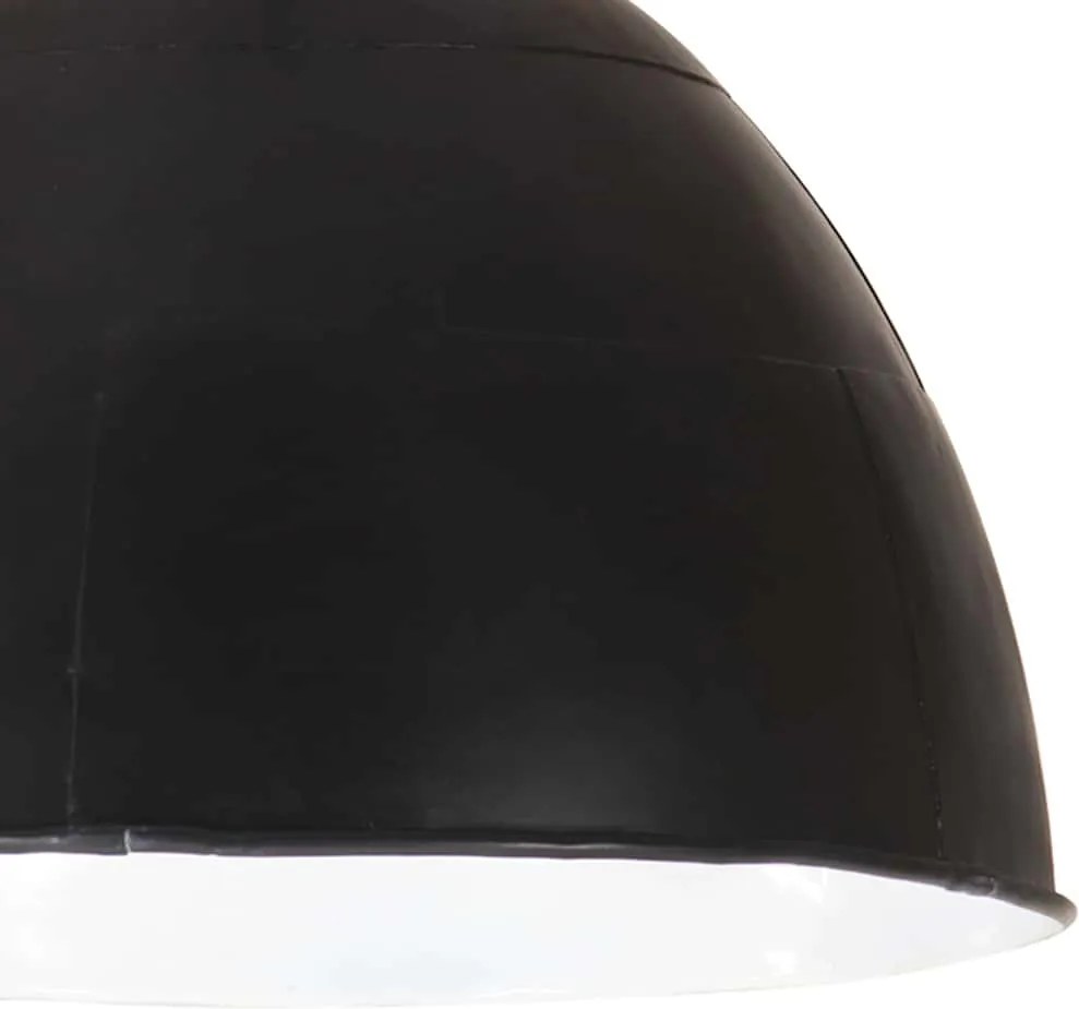 Industriální závěsné svítidlo 25 W černé kulaté 31 cm E27 320548
