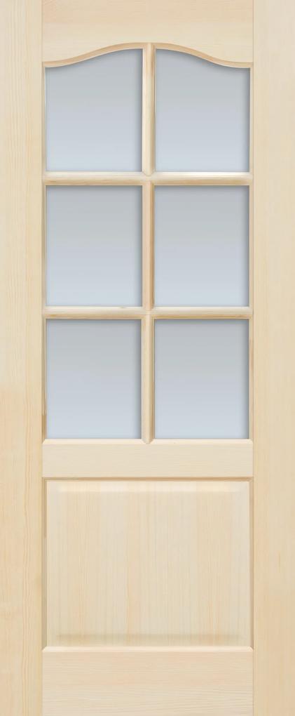 Posuvné Interiérové dveře Radex dřevěné TRYPLET 6S Šířka dveří: 80 cm