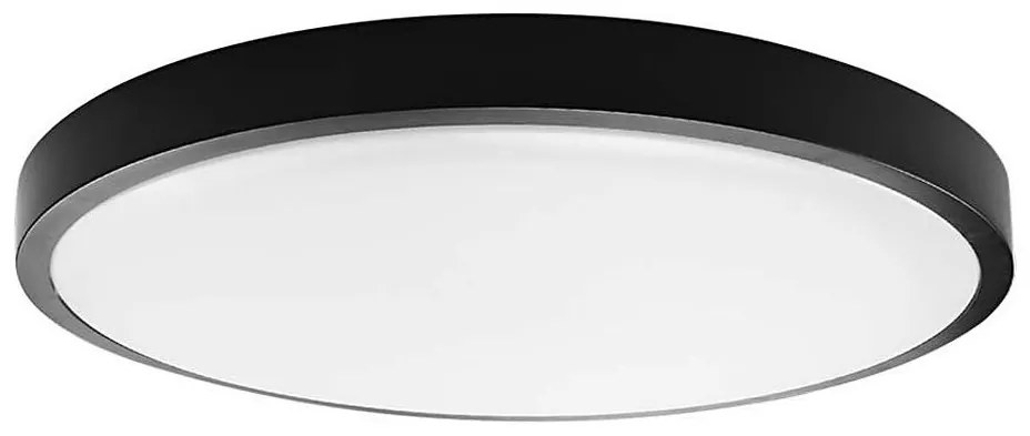 LED Koupelnové stropní svítidlo LED/18W/230V IP44 3000K pr. 25 cm černá