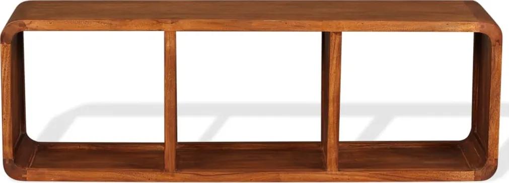 vidaXL TV stolek masivní dřevo s medovým povrchem 120 x 30 x 40 cm [244680]