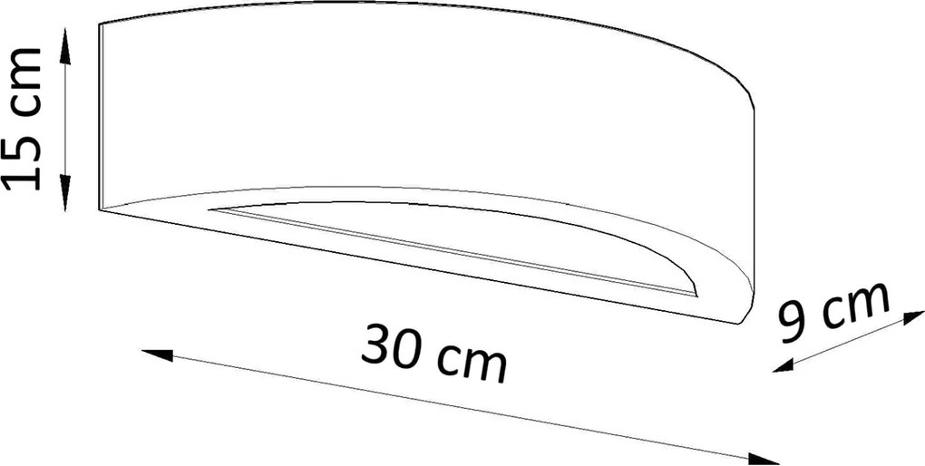 Sollux Lighting Nástěnné svítidlo keramické ATENA 30
