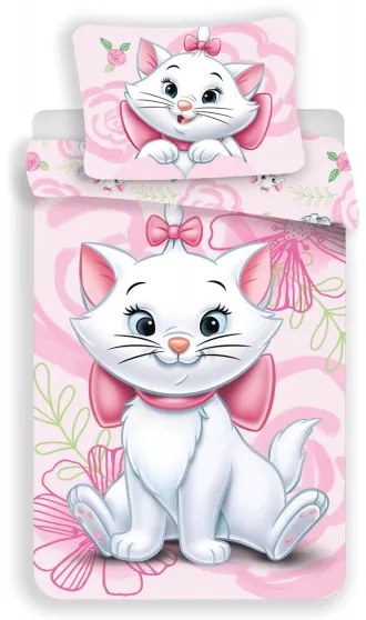 Jerry Fabrics Povlečení Marie Cat Pink 03 140x200, 70x90 cm